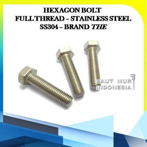 Jual HEX BOLT SS304 - BAUT HEX M12X30 - Kab. Bekasi - BAUTMUR INDONESIA ...