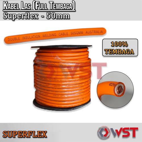 Jual Kabel Las 50 MM SUPERFLEX full Tembaga - ASLI Made In Australia ...