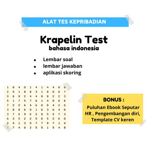 Jual Software Psikotes Kraepelin - Kota Depok - belytyus | Tokopedia