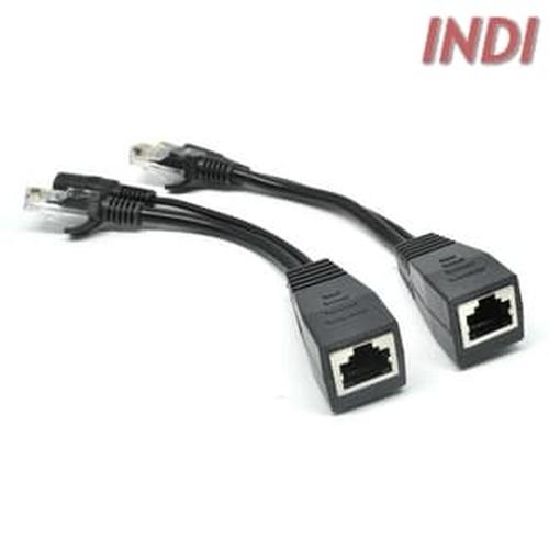 Jual Passive PoE Power Over Ethernet Cable with Male dan Female Power ...