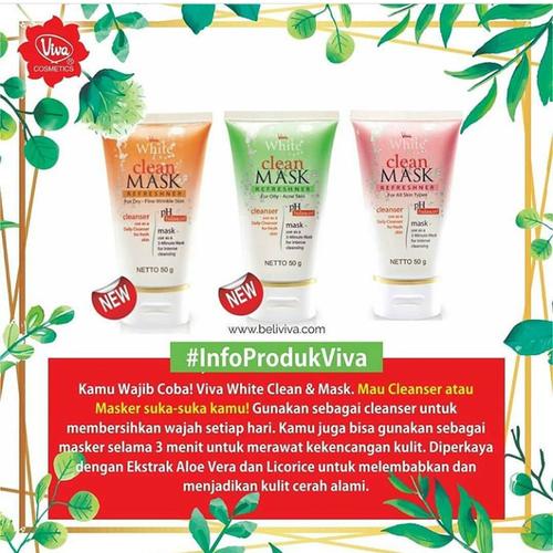 Jual Masker wajah CLEAN & MASK VIVA - Pink - All Skin - Kota Surakarta ...