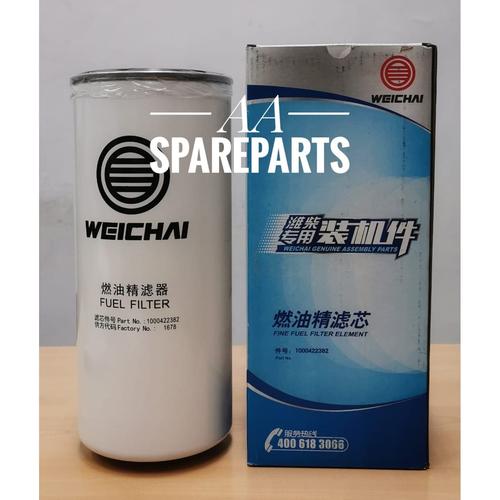 Promo Fuel Filter WEICHAI Part No. 1000422382 atau 612630080087 ...
