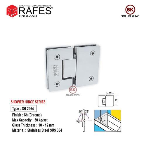 Jual ENGSEL SHOWER KACA KE KACA STAINLESS STEEL SUS 304 | RAFES ENGLAND ...