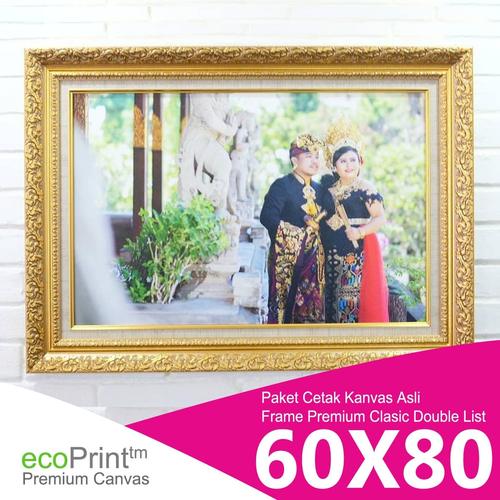Jual Paket Cetak Foto Kanvas dan Bingkai Frame Klasik ukuran 60x80 cm ...
