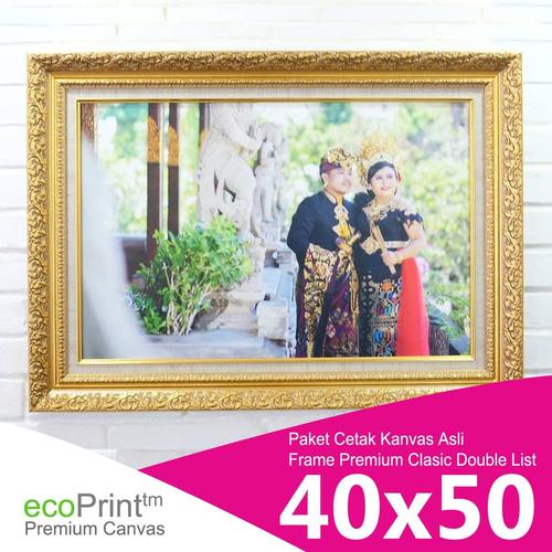 Jual Paket Cetak Foto Kanvas dan Bingkai Frame Klasik ukuran 40x50 cm ...