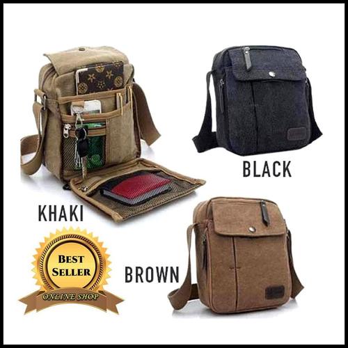 Jual Tas Selempang Multifungsi Kanvas Tablet Hp Dompet Dll - Jakarta ...