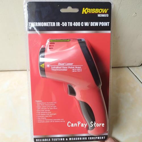 Jual Krisbow Alat Ukur Termometer Infra Merah 2 Laser (-50)~400 C ...