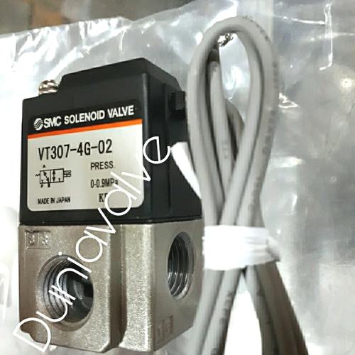 Jual Solenoid Valve Pneumatic SMC VT 307-4G-02 ukuran drat 1/4in 3 ...