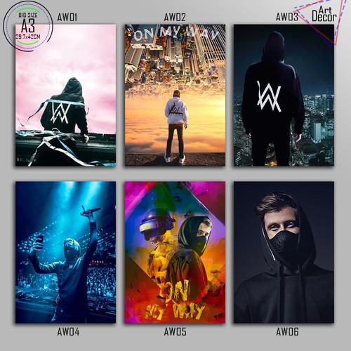 Jual ALAN WALKER Poster Kayu Ukuran Besar A3 Hiasan Dinding Kamar DJ ...