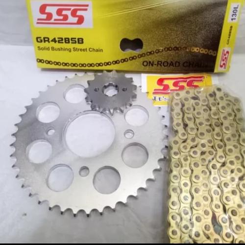 Jual gear gir sss rantai sss set 428 cb 150 cbr 150 sonic 150 gtr 150 - Kab. Tangerang - setia ...