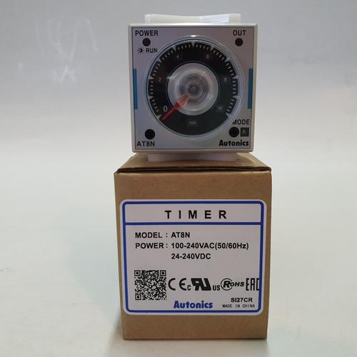 Jual AT8N Autonics Timer 220V AC, 24V DC, 12V DC - 24-240V DC - Jakarta ...