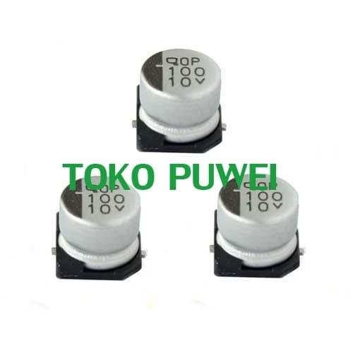 Jual SMD ELCO Capacitor ELKO Kapasitor Solid 100UF 10V 100UF10V AG95 ...