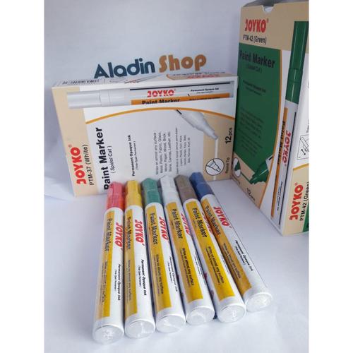 Jual Spidol Paint Permanent Marker kuning Biru Putih Hijau Biru Emas ...