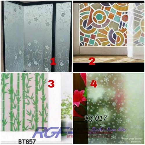 Jual Sticker/stiker sandblast/kaca film/sticker motif/ buram/promo/kaca ...