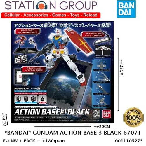Jual BANDAI GUNDAM ACTION BASE 3 BLACK 67071 20 - GUNPLA MODEL KIT ...