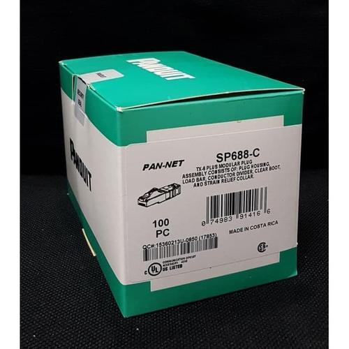 Jual Panduit Connecotr RJ45 UTP Cat 6 / Konektor RJ45 Panduit Cat-6 ...