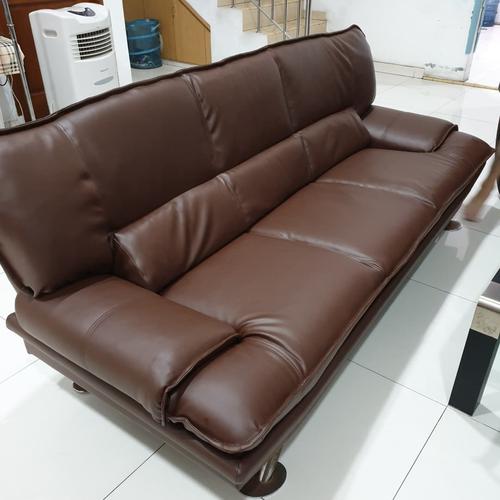 Jual Sofa bekas informa 3 seater kulit dan busa sudah diservi kondisi ...