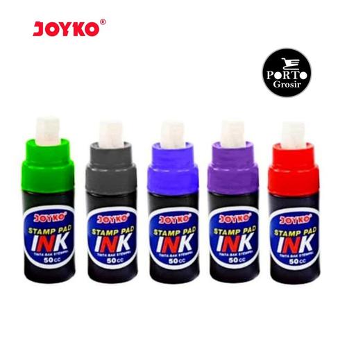 Jual Joyko Stamp Pad Ink Refill Isi Ulang Bak Tinta Stempel 50 cc Warna ...