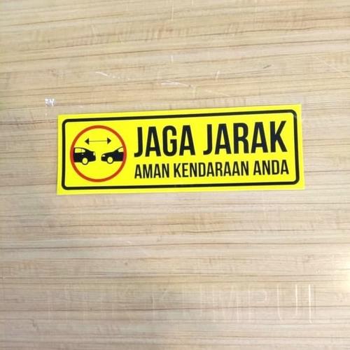 Jual SIGN STICKER K3 RAMBU SAFETY JAGA JARAK AMAN KENDARAAN ANDA ...