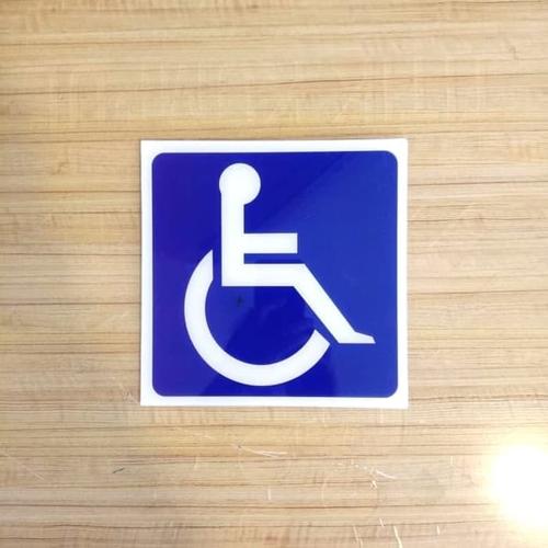Jual SIGN AKRILIK DISABILITAS UK 20X20CM K3 RAMBU SAFETY KURSI RODA ...