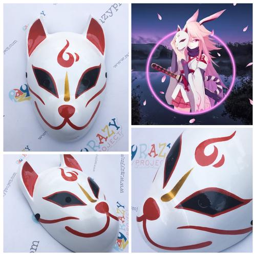 Jual Yae Sakura Houkai Impact Mask Topeng Kayu Cosplay Anime Jepang ...