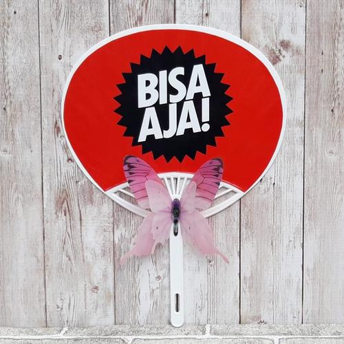Jual Kipas Jepang Kerang Souvenir Custom Design 2 sisi - Putih ...