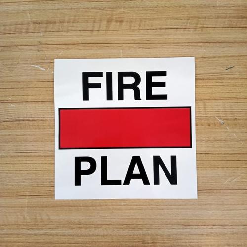 Jual SIGN STICKER FIRE PLAN UKURAN 15X15CM - Jakarta Barat - GARDA ...