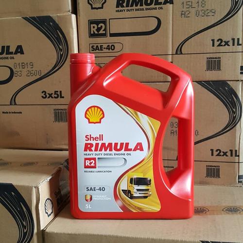 Jual OLI MESIN MOBIL DIESEL SHELL RIMULA R2 SAE 40 5 liter - Kota ...