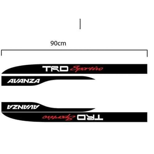 Jual Sticker Body Samping Trd Sportivo Stiker Kaca Body Mobil Toyota ...