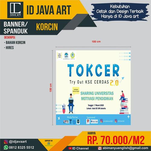 Jual CETAK SPANDUK / BANNER BAHAN KORCIN - Kota Tangerang Selatan - ID ...