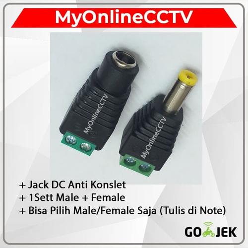 Jual Jack DC Connector Male Female CCTV - Jakarta Barat - MyOnlineCCTV ...
