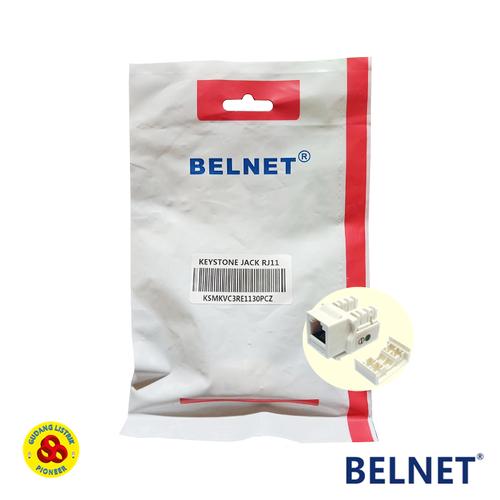 Jual Belnet Outlet Telp RJ11 Cat3 Jack Modul Outlet Stop Kontak Telp ...