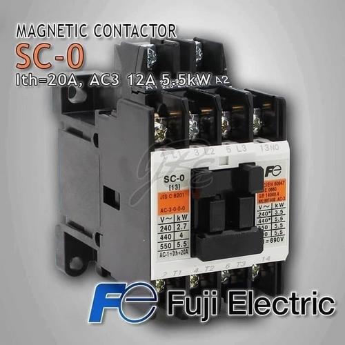 Jual Kontaktor / Contactor Fuji SC-0 110V 220V 380V AC Coil - Jakarta ...