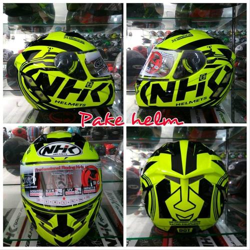 Jual HELM NHK HELM NHK FULL FACE HELM NHK TERMINATOR ROAD YE mt8 ...