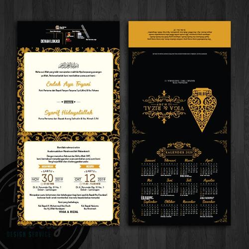 Jual Undangan pernikahan tema wayang gunungan / vintage wedding ...
