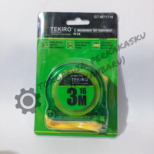 Jual Meteran 3 Meter Transparan Tekiro / Measurement Tape Tekiro - Kota ...