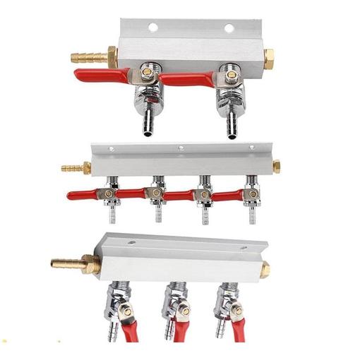 Jual 2 Way CO2 Gas Distribution Block Manifold With 7mm Hose - Kab ...
