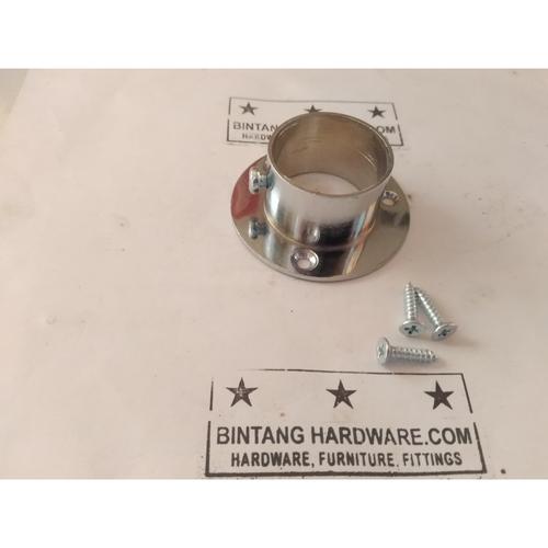 Jual Dop Pipa Bulat 1 inch Bahan Kuningan Bracket Topi 25mm DP001E /pcs ...