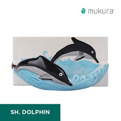 Jual Soap Holder / Kotak Sabun / Tempat Saun Keramik Dolphin 20x10cm ...