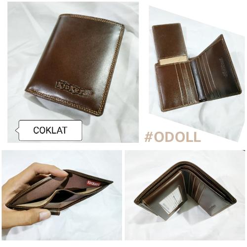 Jual Dompet Pria Kulit Asli Full Kulit Vertikal Atau Tegak Warna Coklat ...
