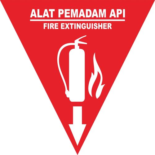 Jual Cutting Sticker Signs Alat Pemadam Api Fire Extinguisher Reflektif ...