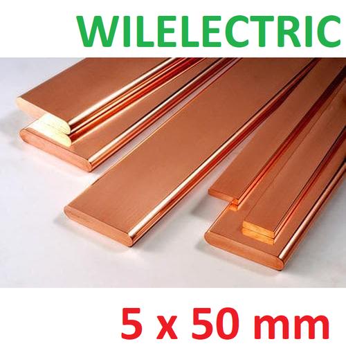 Jual Busbar / plat / rail copper import 5 x 50 5x50 mm asli tembaga 4 m ...