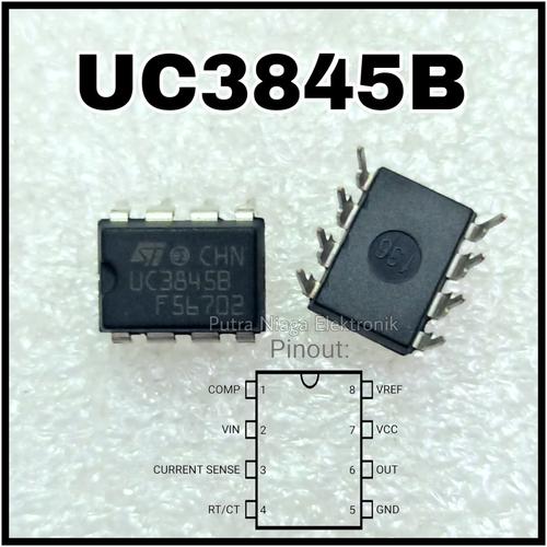 Jual ic UC3845 Dip 8 Pin UC3845B / UC3845AN UC 3845 - Kota Bandung ...