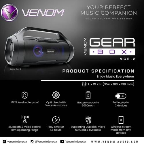 Jual VENOM GEAR BOX VGB-2 - Kota Semarang - VenomGallerySemarang ...