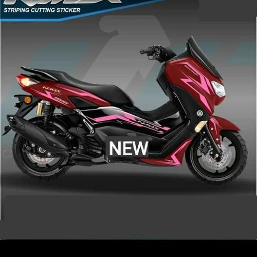 Jual STRIPING CUTTING STICKER NEW NMAX 2020 motor merah 01 - Jakarta ...