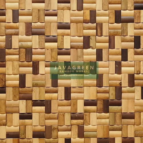 Jual Wall cladding / wall panel bambu - BM 008 - WAVE MULTICOLOUR ...