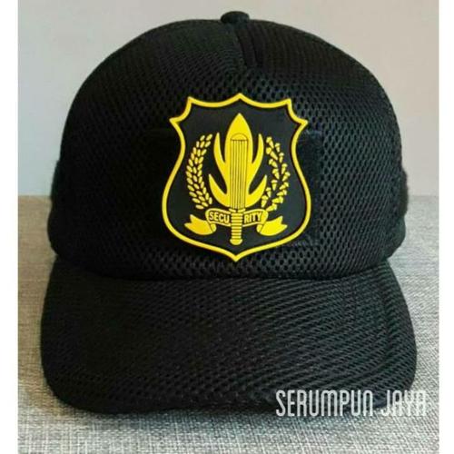 Jual TOPI SECURITY LOGO KUNING BESAR - TOPI SECURITY KUNING JARING ...