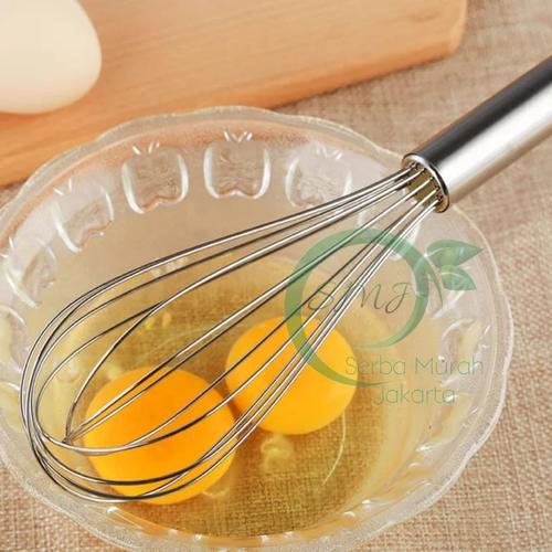 Jual KOCOKAN TELUR MANUAL EGG WHISK BALON WHISK STAINLESS STEEL ALAT ...