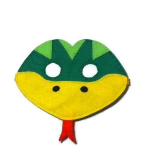 Jual Topeng Hewan Kostum Ular Green Snake Felt Animal Mask - Kab ...