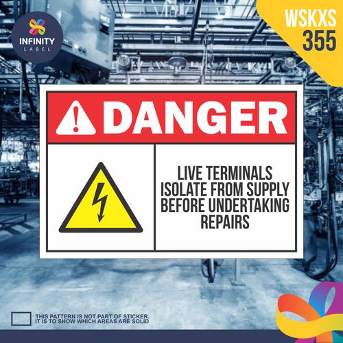 Jual stiker rambu keselamatan label k3 safety sign sticker imo WSKXS ...